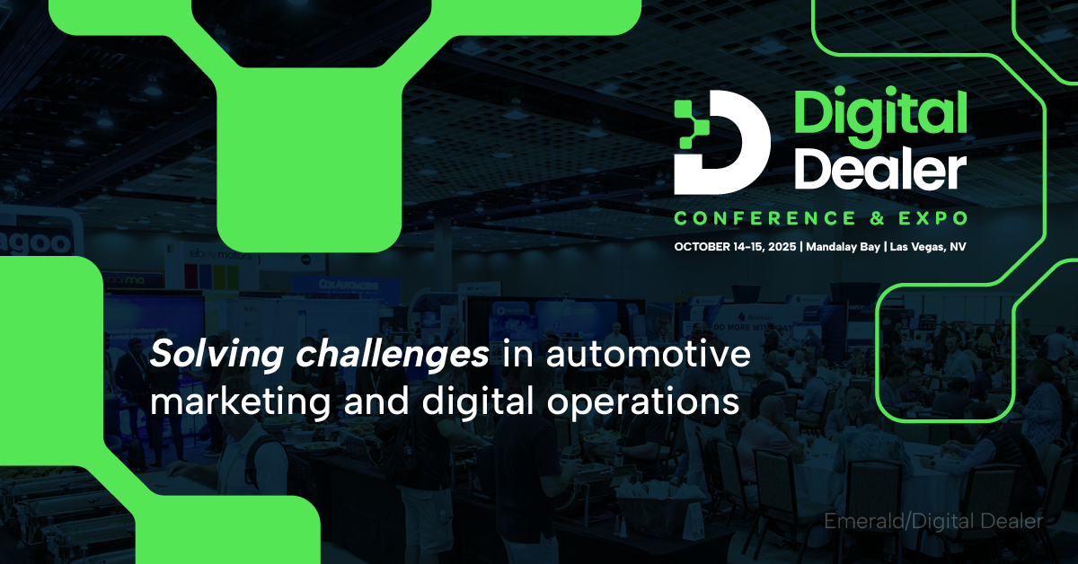 Register for a FREE Expo Only Pass to Digital Dealer Conference & Expo 2025 with code DlrTeamw ...